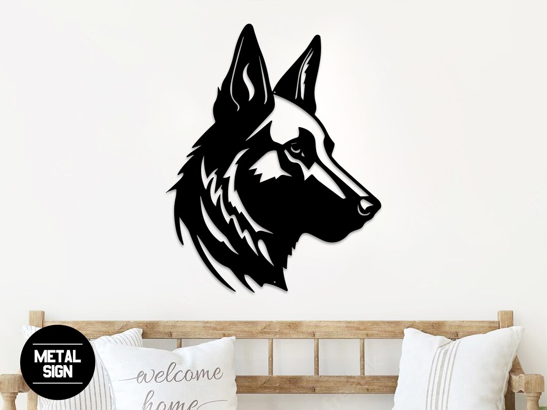 German Shepherd Sign, Metal German Shepherd Sign, German Shepherd Gifts ...
