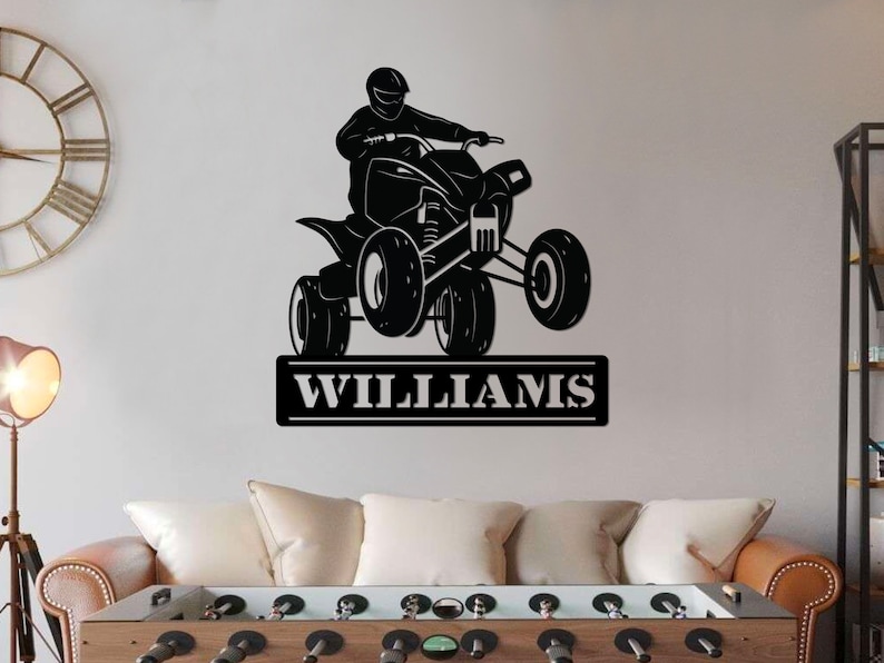 ATV Metal Sign Custom Quad Sign ATV Gifts Personalized ATV - Etsy