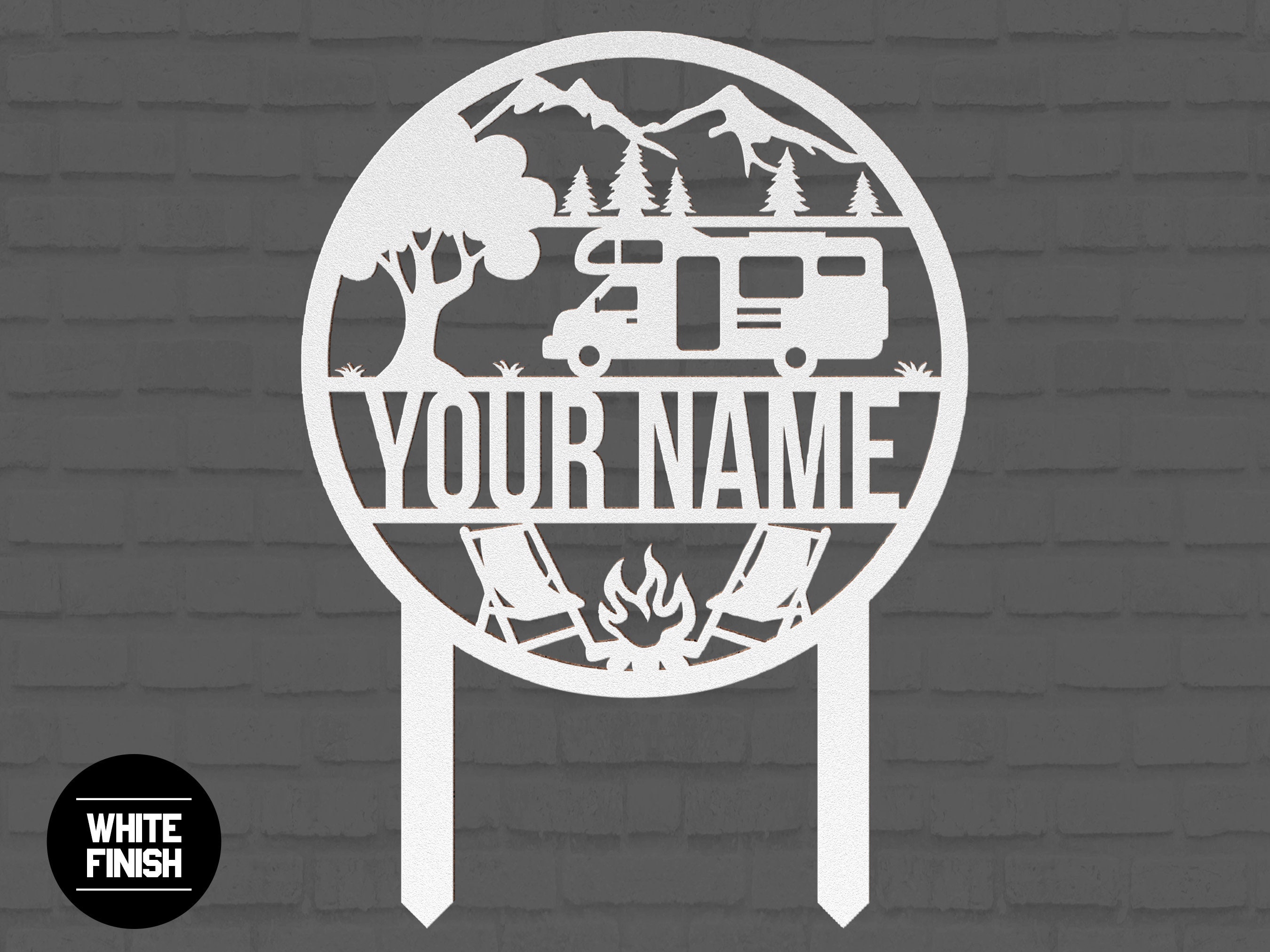 Custom Camping Sign, Camper Decor, RV Decor, Family Name Sign ...