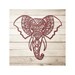 Elephant Sign, Metal Elephant Head, Mandala Elephant Wall Art, Safari ...