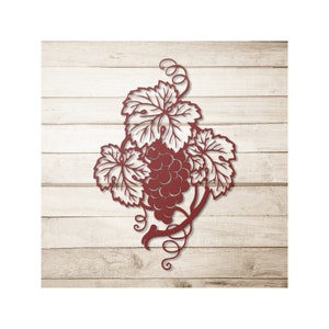 Grapes Metal Art, Grapes Metal Wall Art, Farmhouse Decor, Wine Metal ...