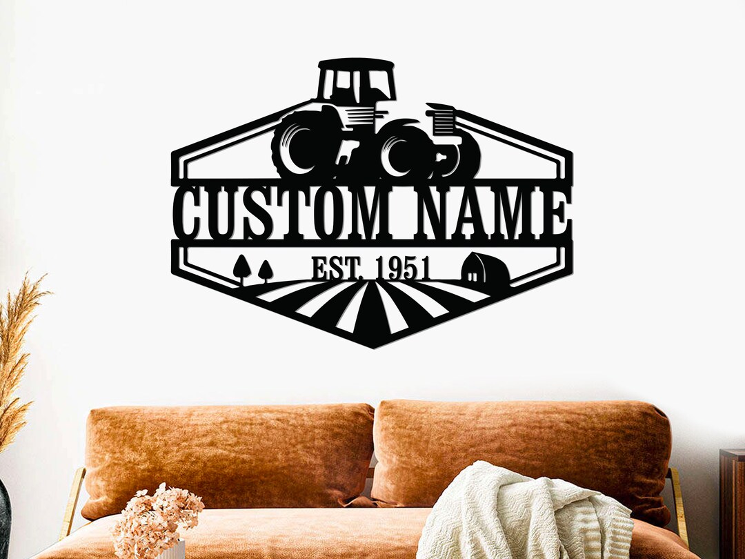 Custom Metal Farm Sign, Farmer Metal Sign, Farmhouse Decor, Farmer Home ...