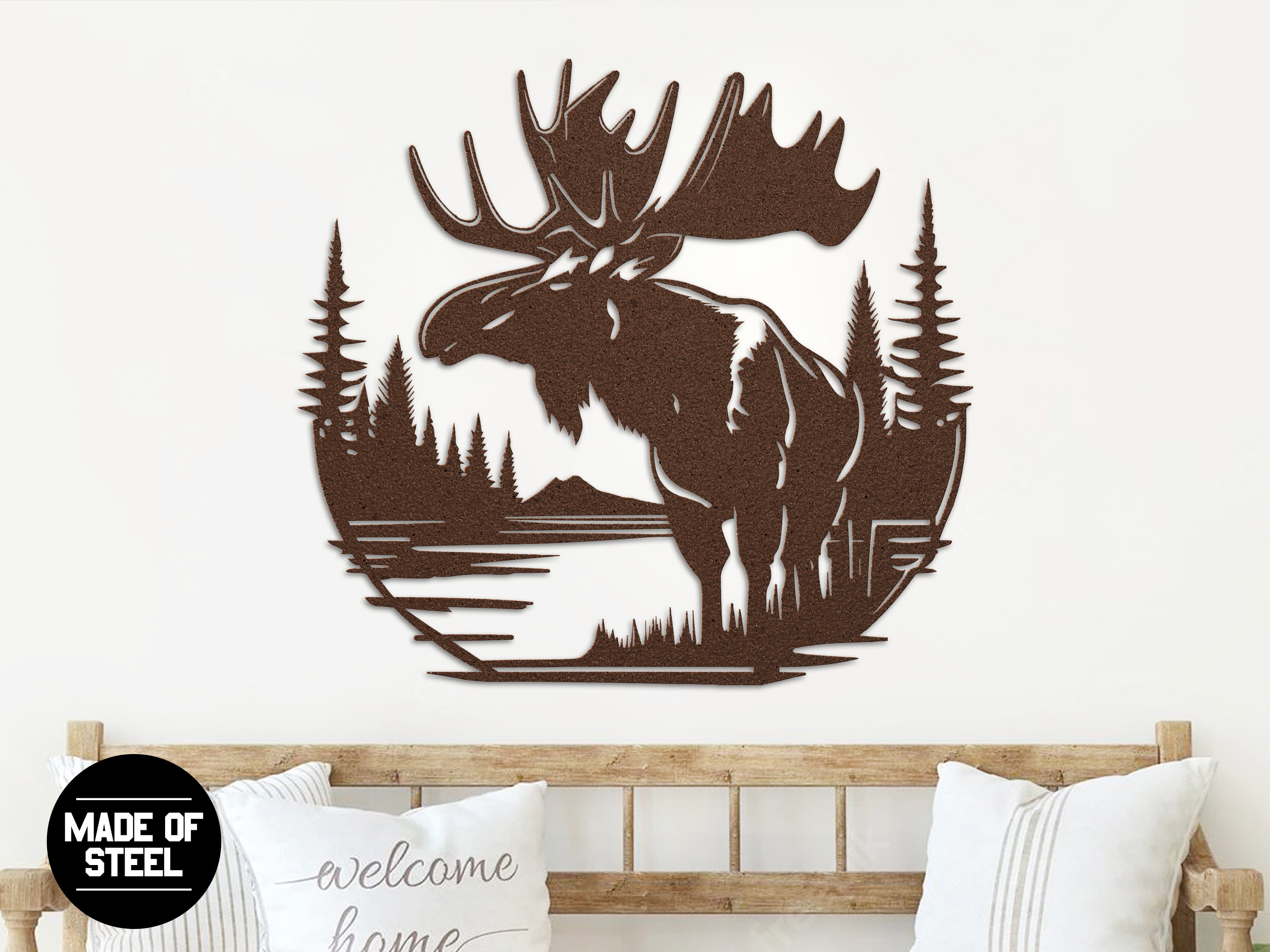 Moose Sign Metal Moose Decor Moose Art Moose Wall Art - Etsy Canada