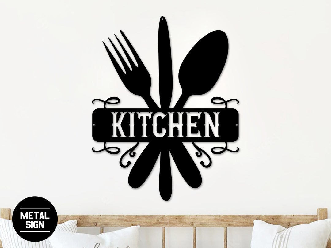 Kitchen Metal Sign, Kitchen Sign, Kitchen Wall Art, Kitchen Metal Art ...