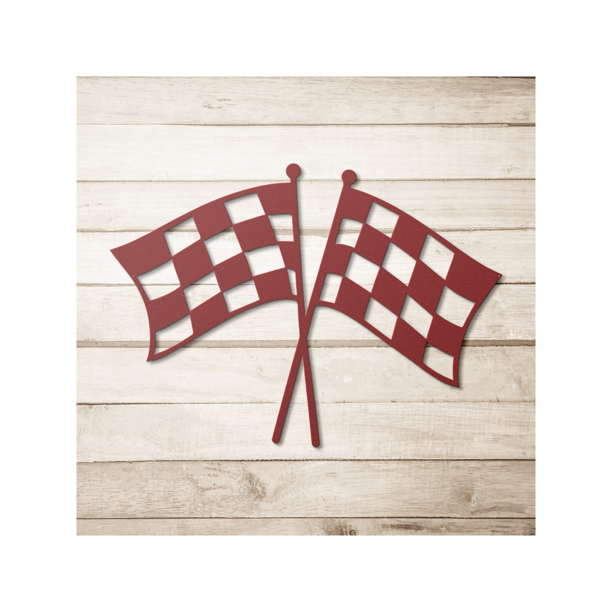 Metal Checkered Racing Flags Sign Race Car Sign Racing Sign - Etsy
