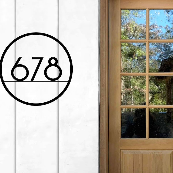 Wooden House Numbers - Etsy