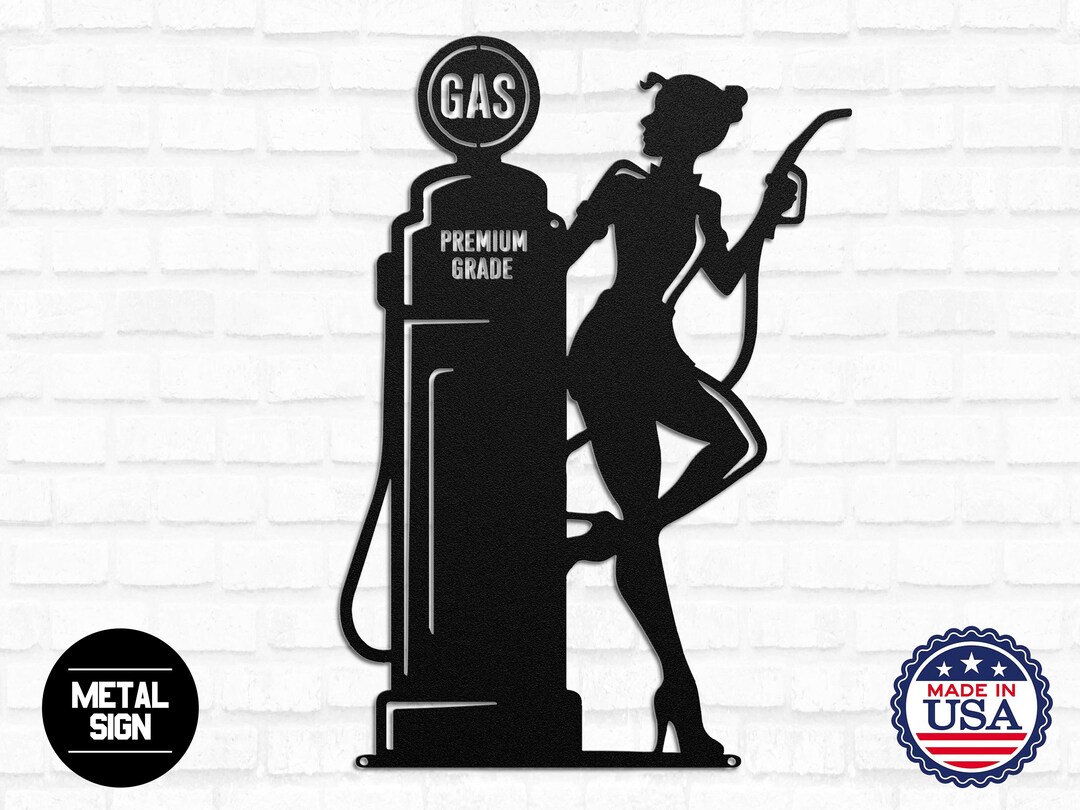 Gas Pump Sign, Garage Sign, Garage Metal Sign, Car Gifts, Garage Gifts ...