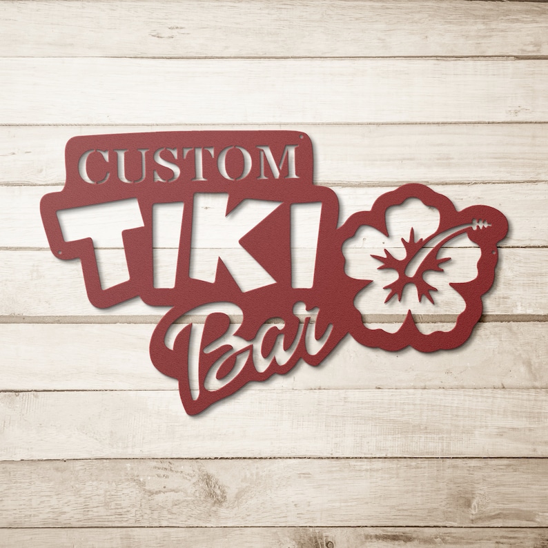 Personalized Tiki Bar Sign Custom Tiki Bar Decor Tiki Bar - Etsy