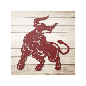 Bull Sign, Metal Bull Wall Art, Bull Gifts, Gift for Bull Lovers ...