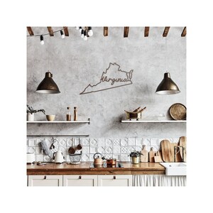 Virginia Sign, Virginia Metal Sign, Metal Virginia State Sign Wall Art ...