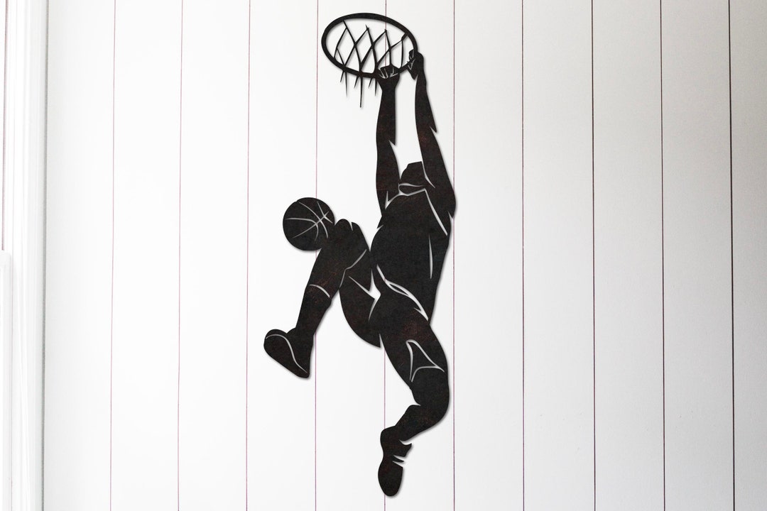 Basketball Sign, Basketball Metal Sign, Slam Dunk Wall Art, Basketball ...