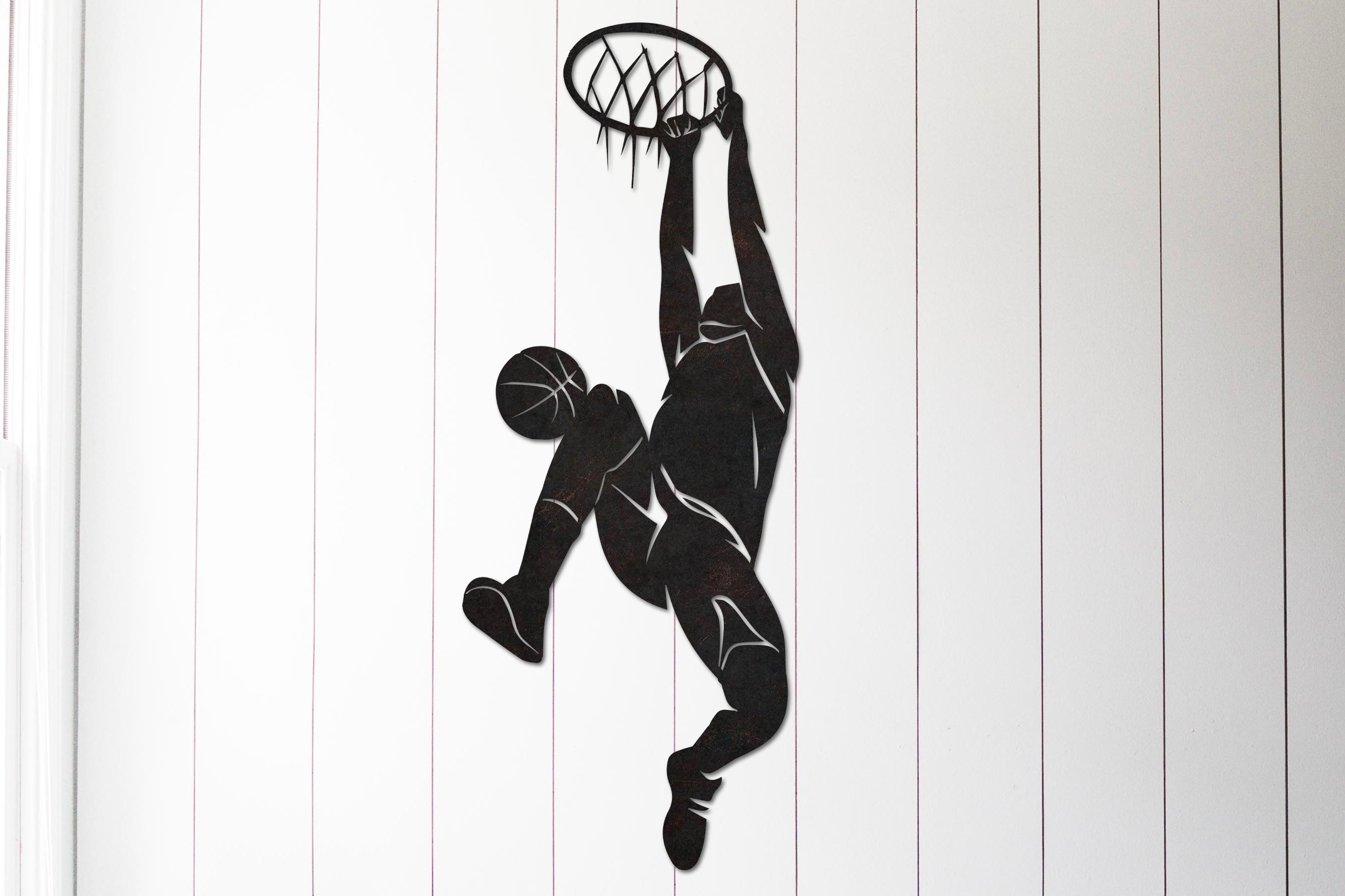 Basketball Sign Basketball Metal Sign Slam Dunk Wall Art - Etsy