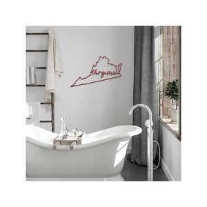 Virginia Sign, Virginia Metal Sign, Metal Virginia State Sign Wall Art ...