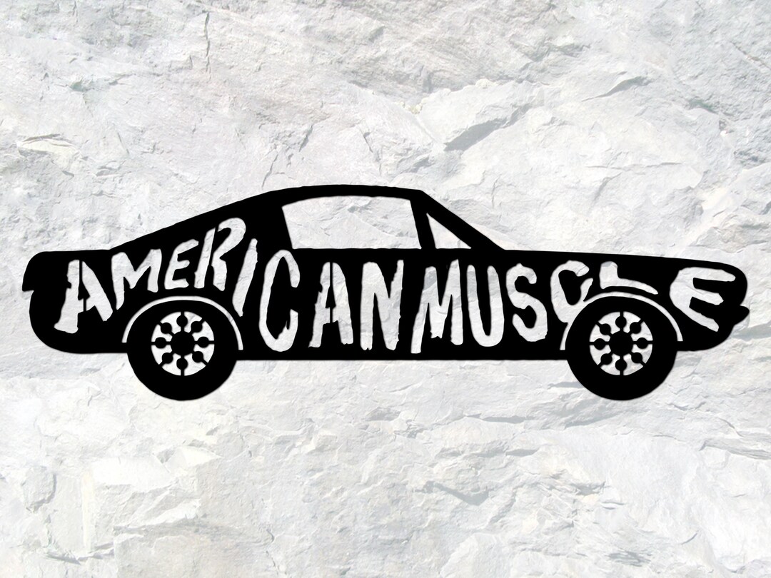 American Muscle Car Metal Sign | Metal Garage Sign Gift | Garage Metal ...