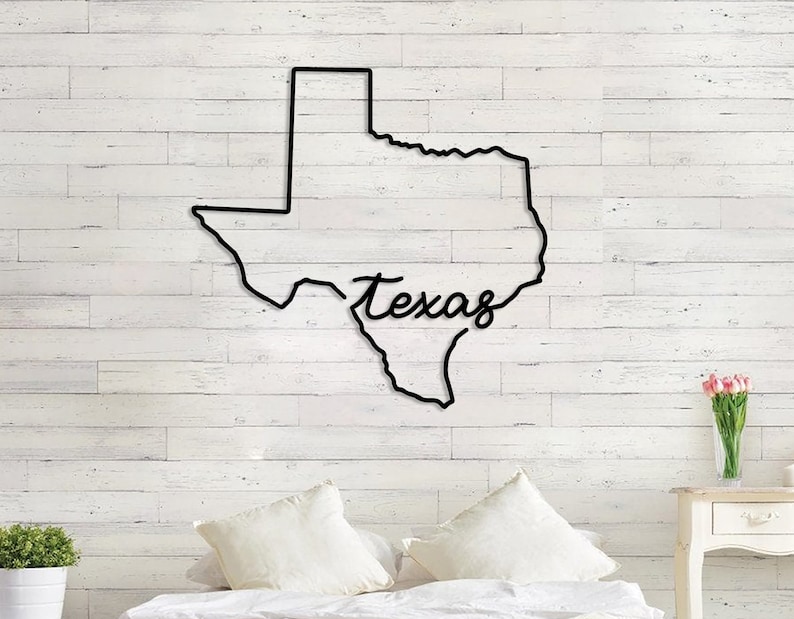 Texas Sign Texas State Sign Wall Art Texas Metal Wall Art - Etsy