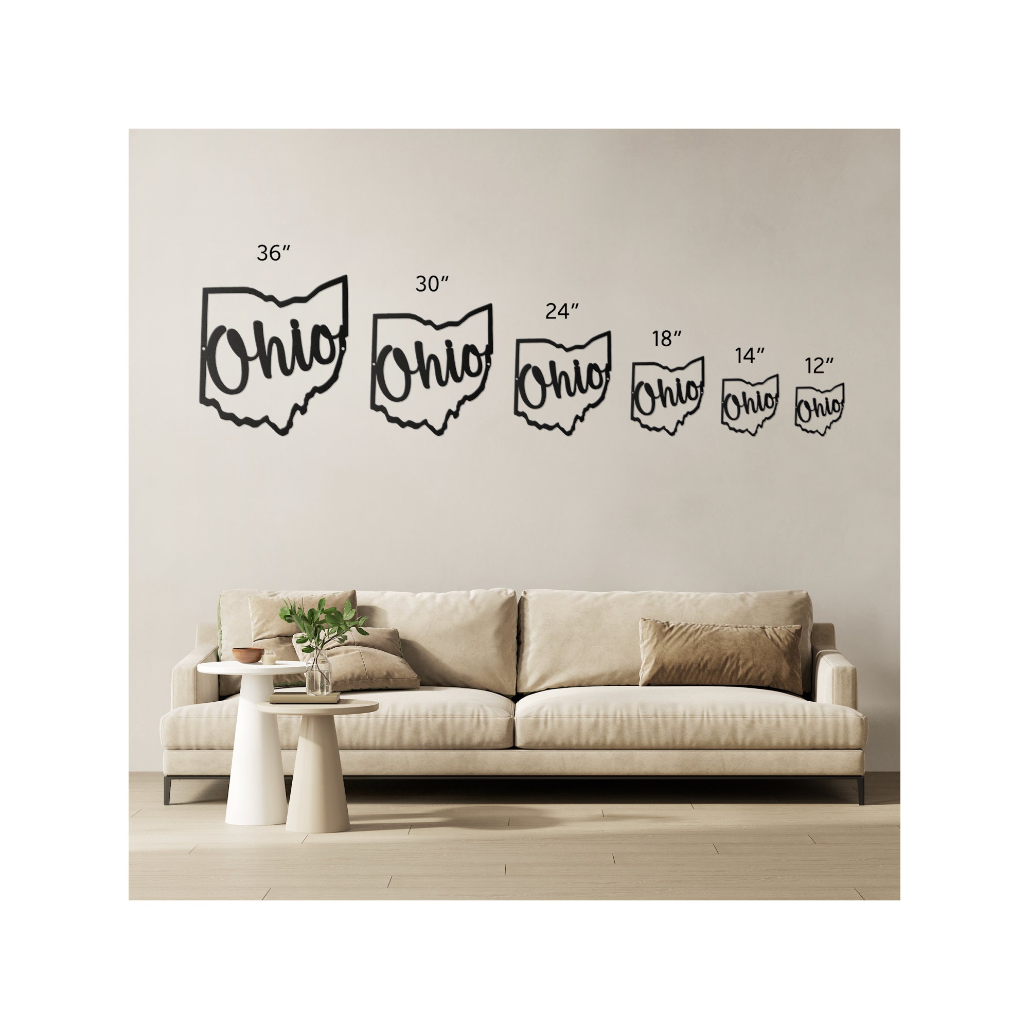 Ohio Sign, State of Ohio Metal Sign, State Outline, Ohio Wall Art, Ohio ...