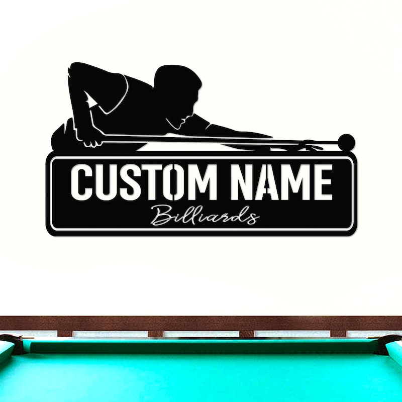 Billiards Sign - Etsy