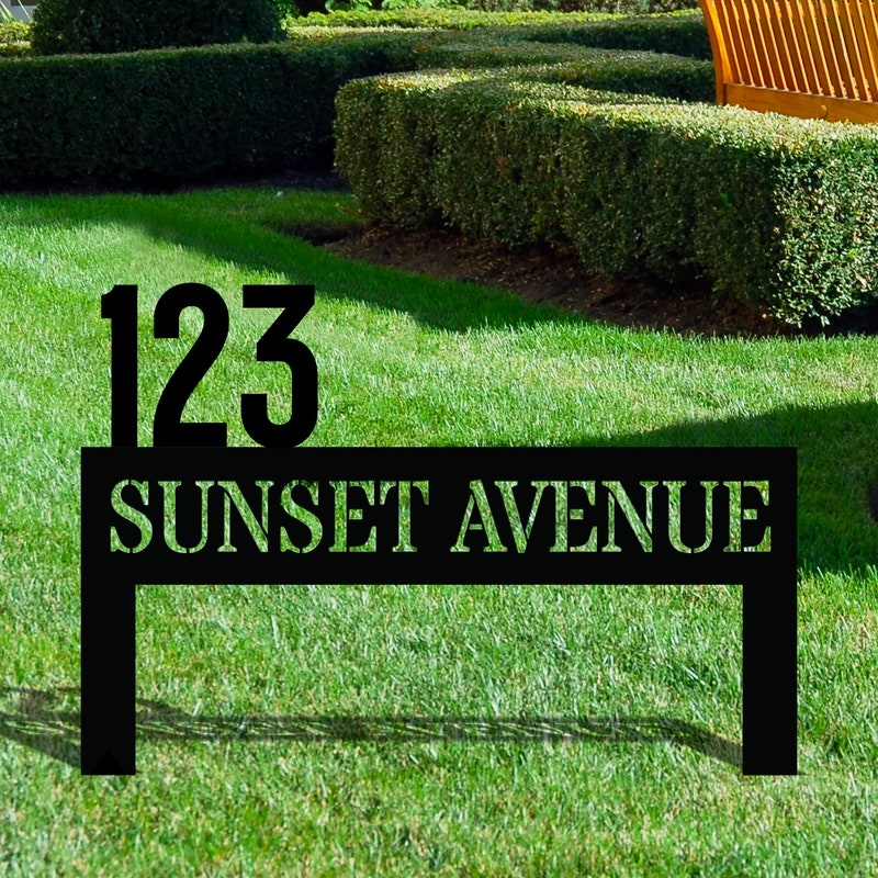 Yard Address Sign - Etsy