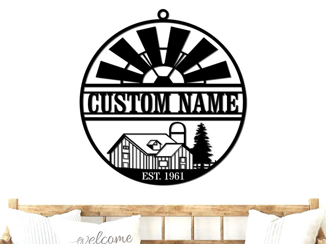 Custom Metal Farm Sign, Farmer Metal Sign, Farmhouse Decor, Farmer Home ...