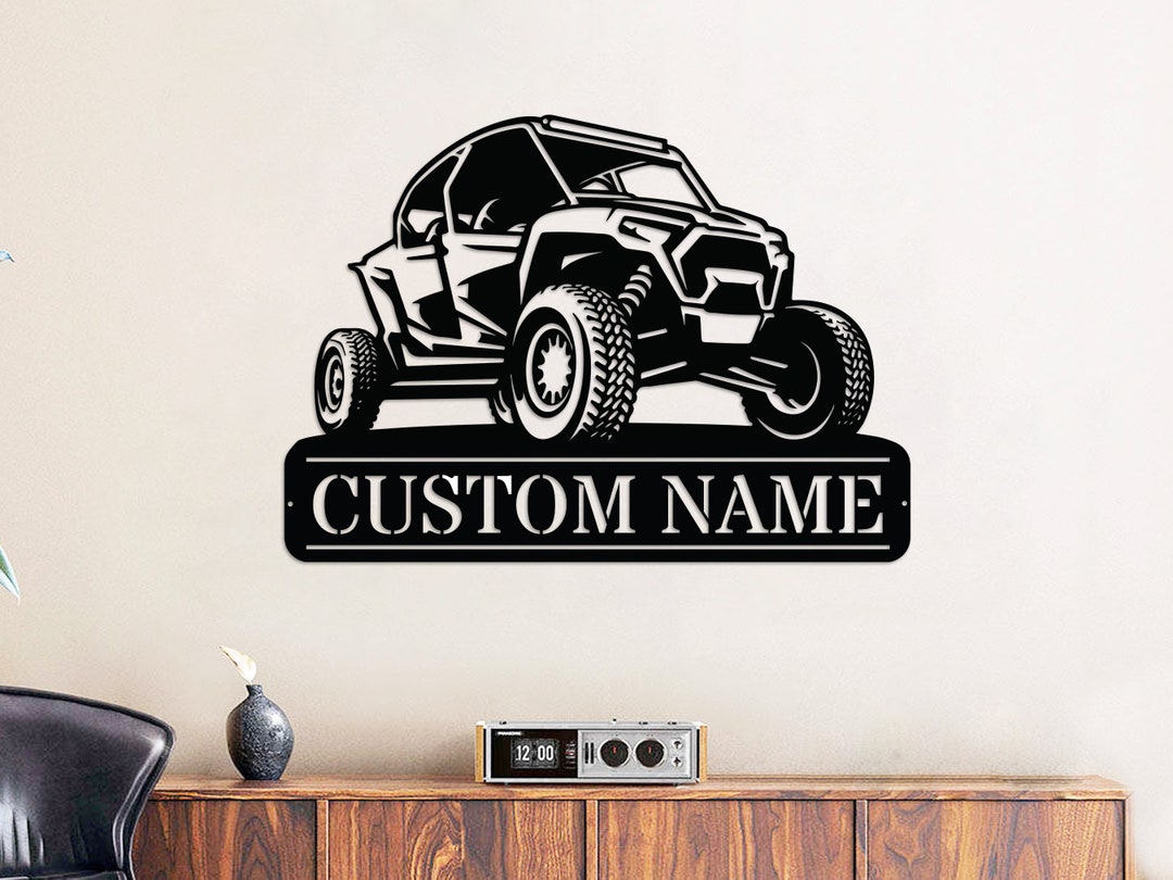UTV Sign Metal RZR Sign Custom RZR Wall Art Side by Side - Etsy