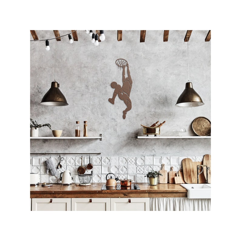 Basketball Sign Basketball Metal Sign Slam Dunk Wall Art - Etsy