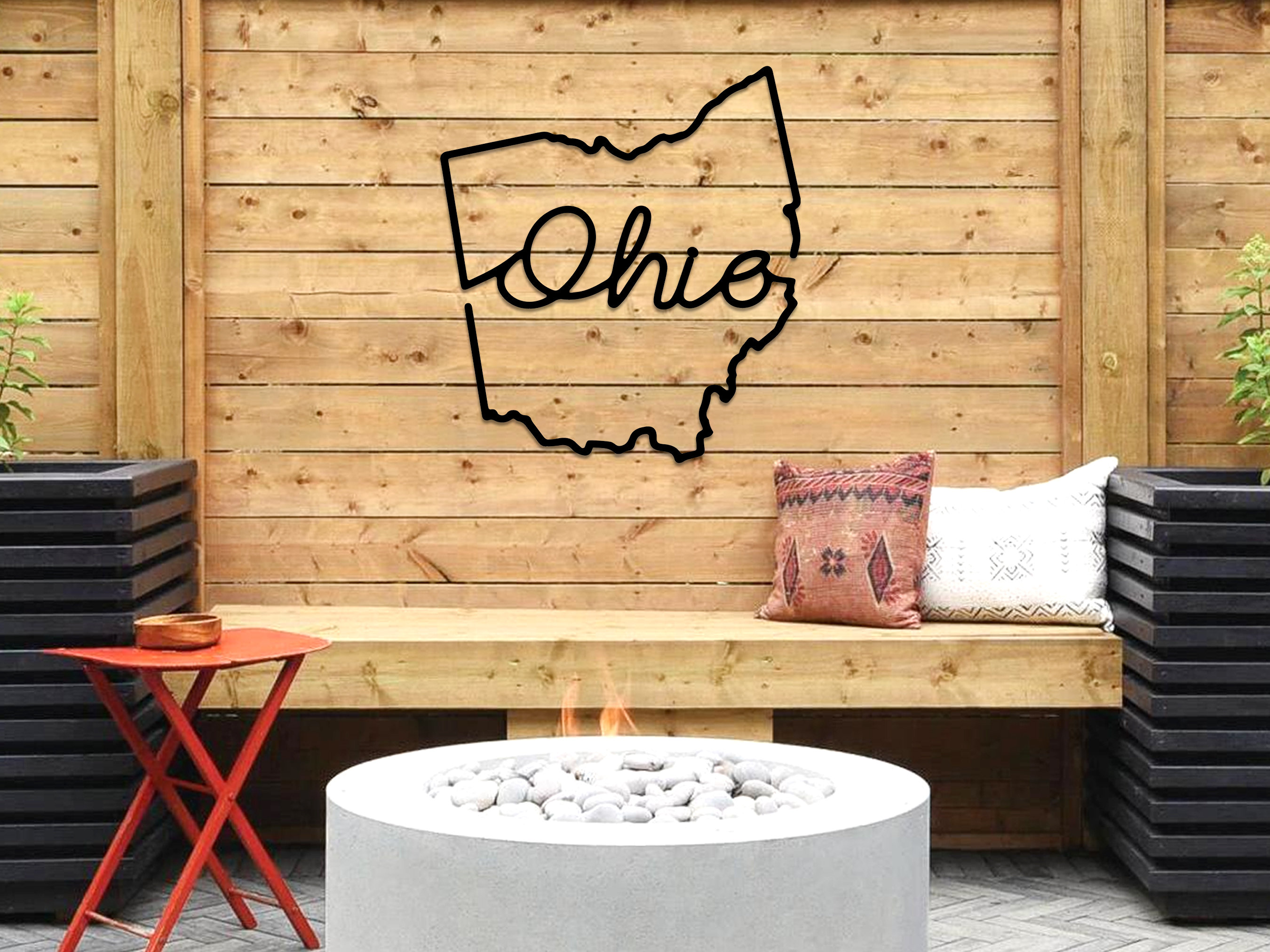 Ohio Sign Ohio Metal Sign Metal Ohio State Sign Wall Art - Etsy