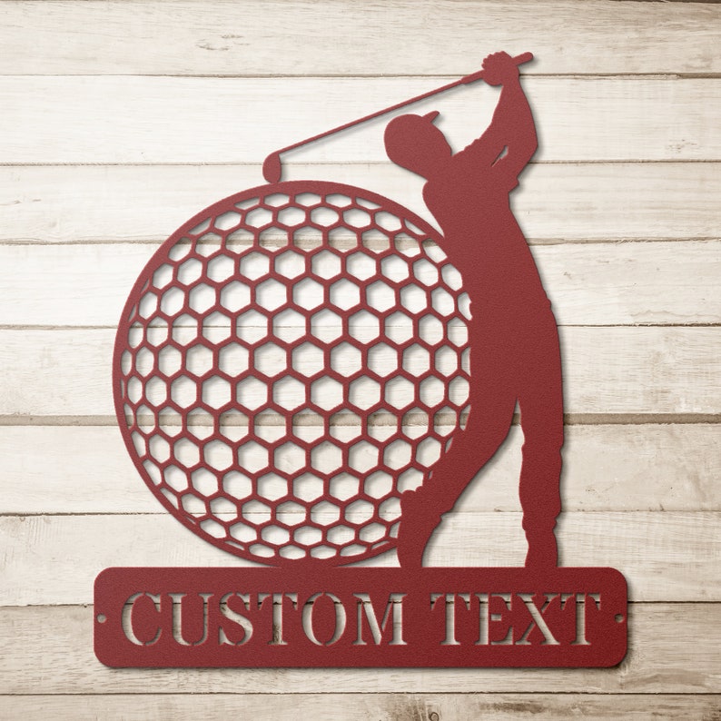 Custom Golf Sign Golf Metal Wall Art Custom Name Golfing - Etsy