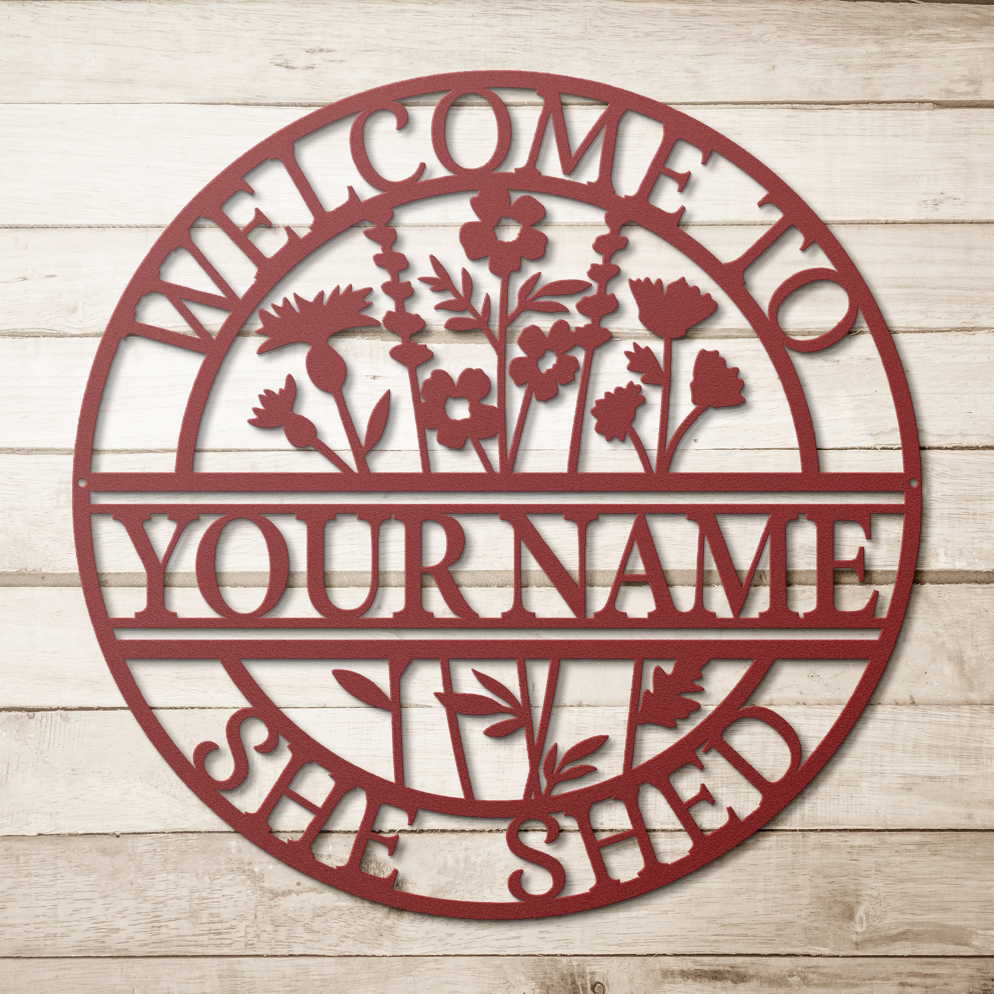 Personalized She Shed Sign, Custom She Shed Signs, Woman Cave Sign, She ...