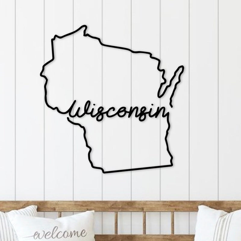 Wisconsin Sign - Etsy