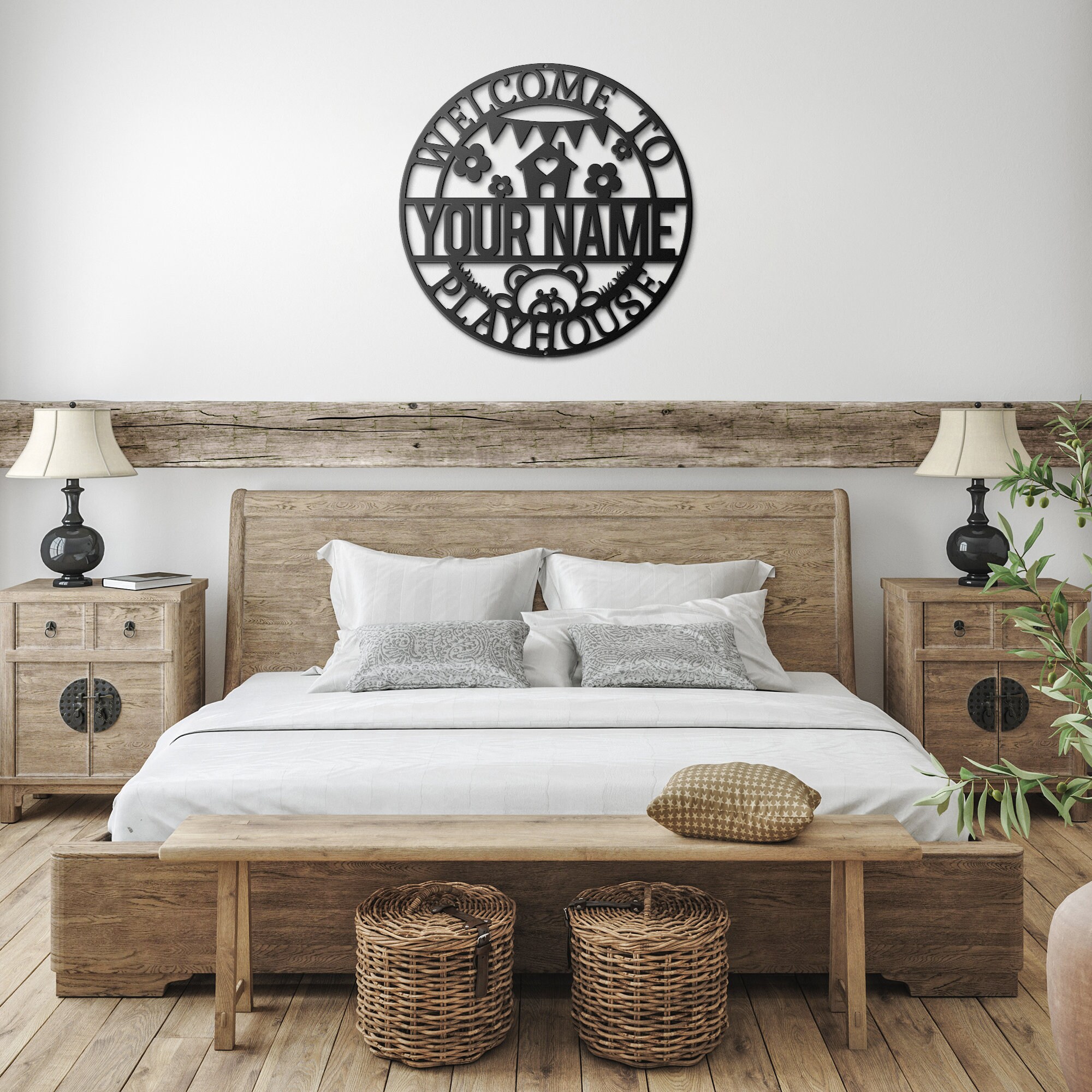 Custom Playhouse Sign Metal Treehouse Wall Art Playhouse - Etsy