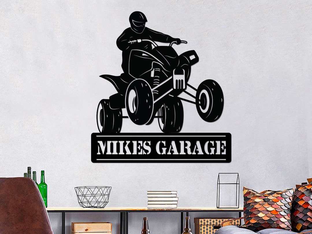 ATV Metal Sign, Custom Quad Sign, ATV Gifts, Personalized ATV Sign ...