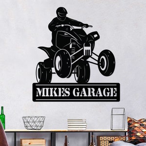 ATV Metal Sign, Custom Quad Sign, ATV Gifts, Personalized ATV Sign ...