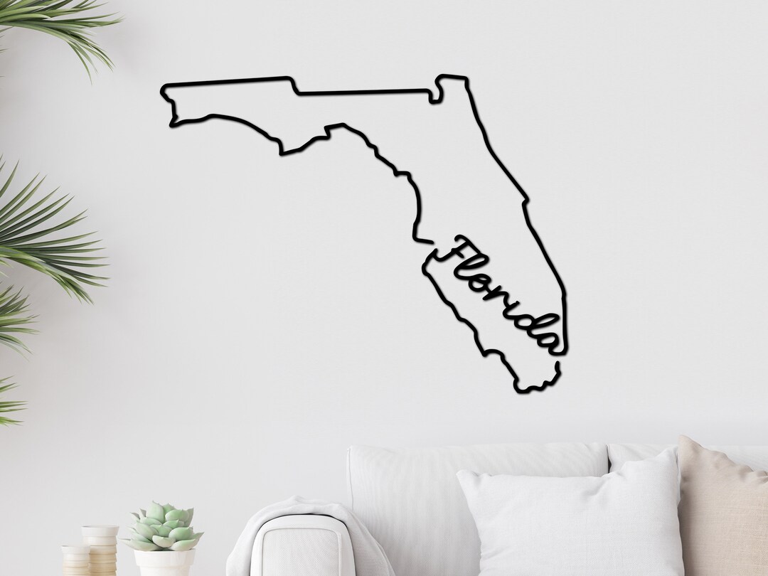 Florida Metal Sign | State of Florida Sign, Metal Florida Sign, Florida ...