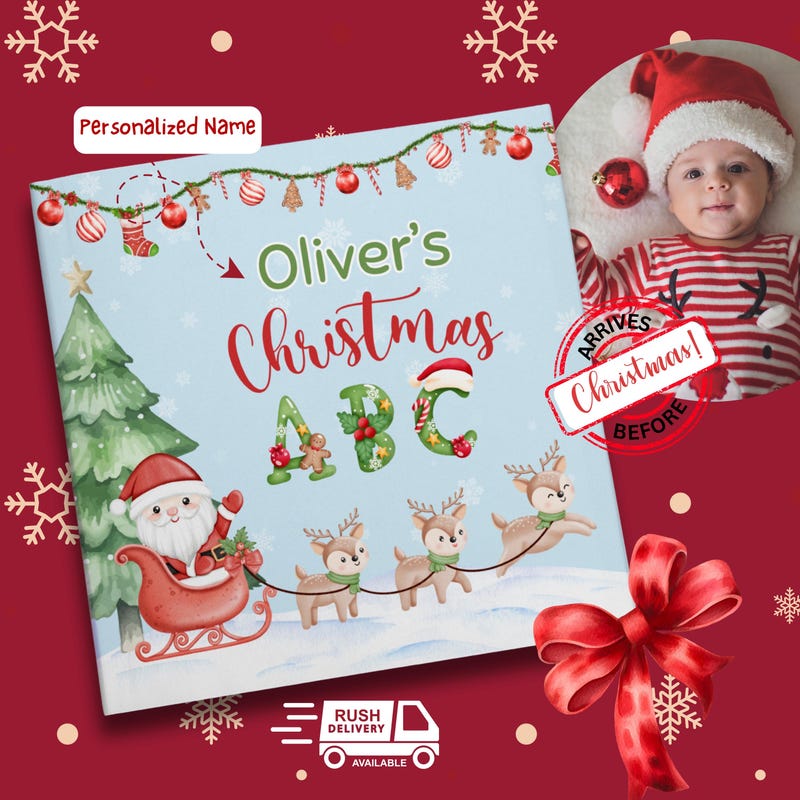 Christmas First Abc Book - Etsy