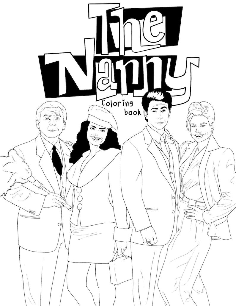 The Nanny Coloring Book | Etsy