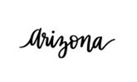 Arizona Cursive Lettering | Etsy