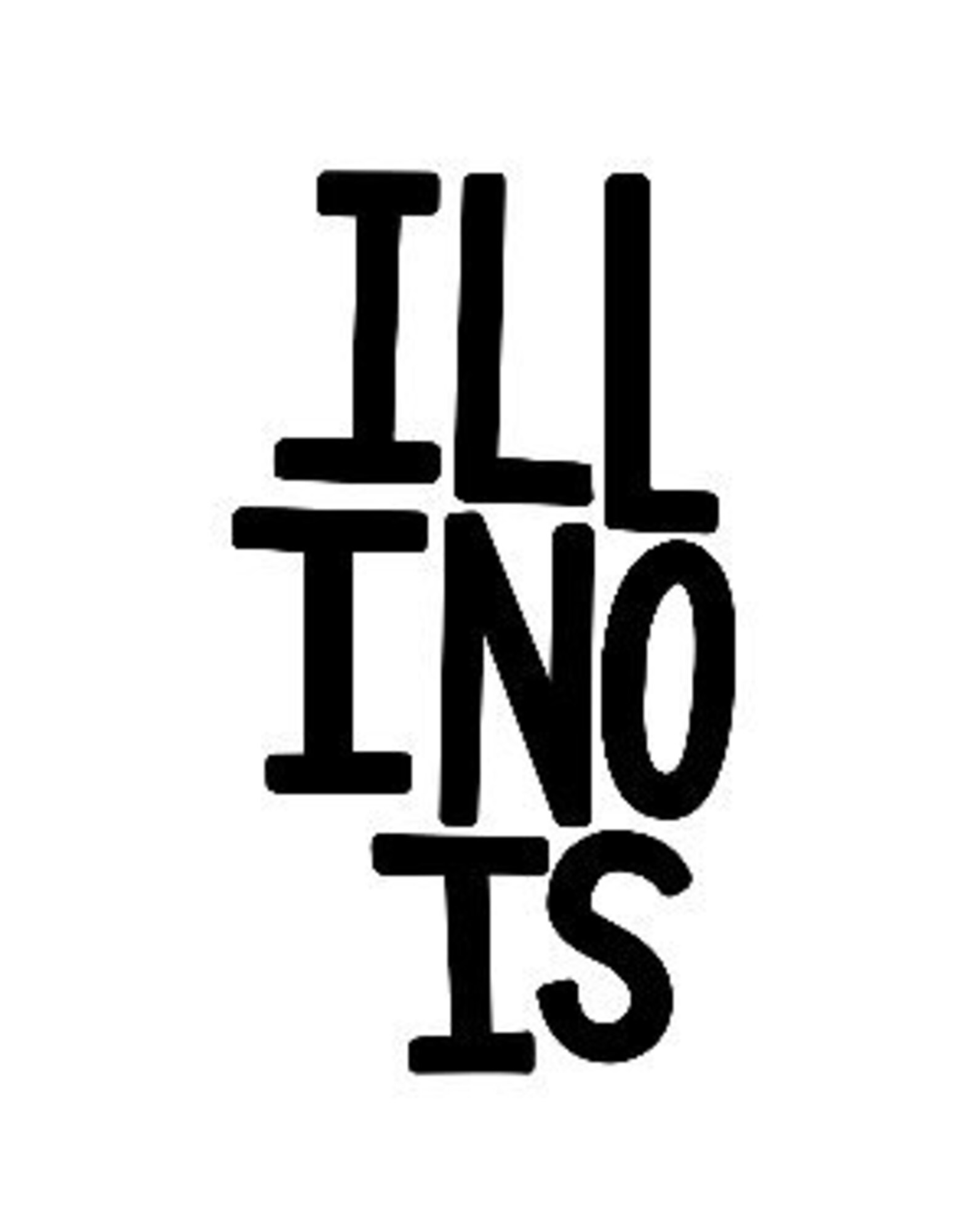 Illinois Letters Vinyl Decal Sticker - Etsy