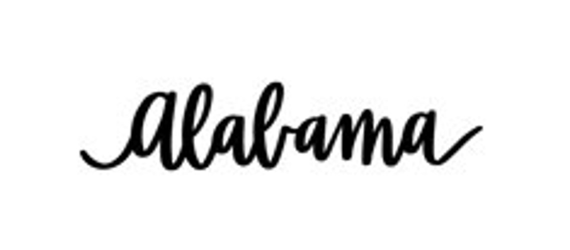 Alabama Cursive - Etsy