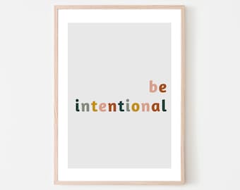Intentional Wall Art - Etsy