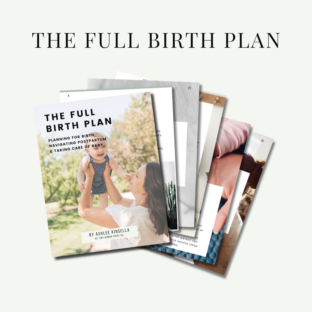 The Full Birth Plan | 72-page Guide on Planning & Navigating Childbirth ...