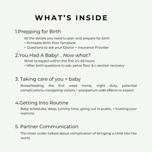 The Full Birth Plan | 72-page Guide on Planning & Navigating Childbirth ...