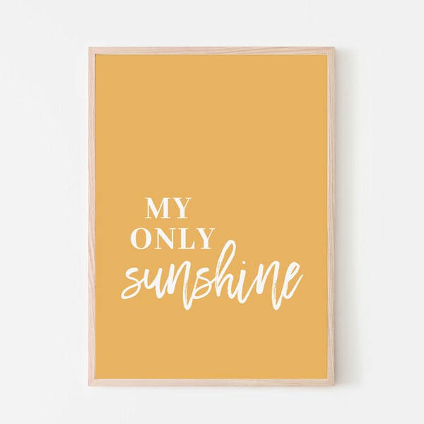 You Are My Sunshine Wall Art - Etsy