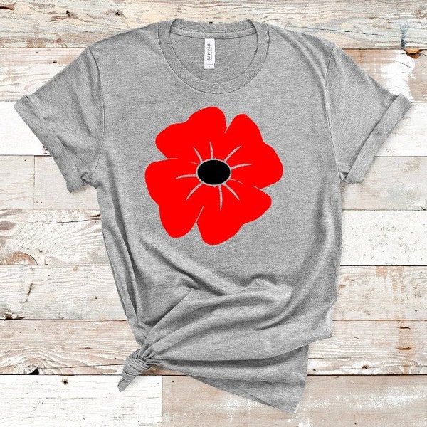 Memorial Day Poppy Shirt - Etsy