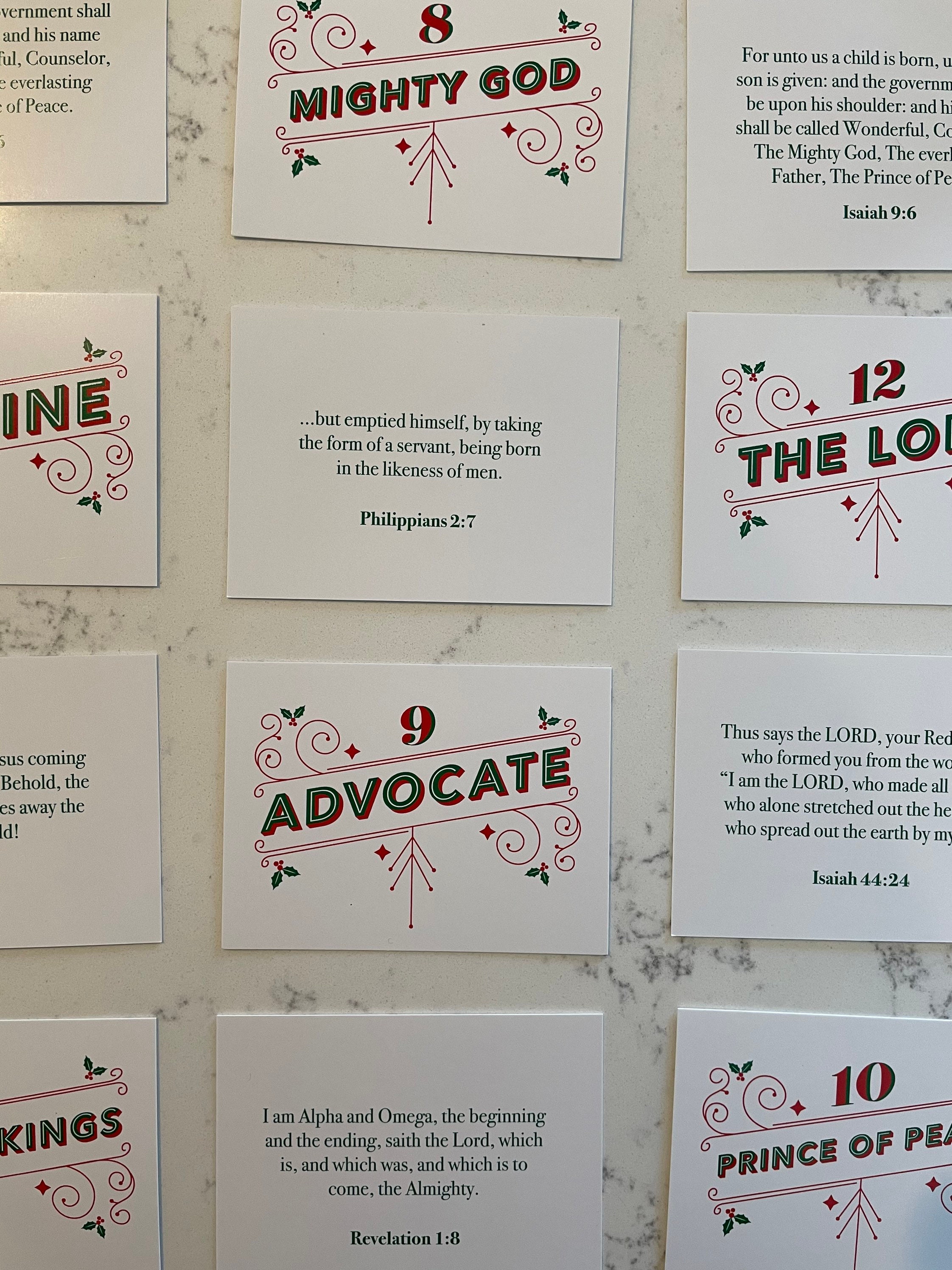 Names of Jesus Advent Calendar NKJV - Etsy