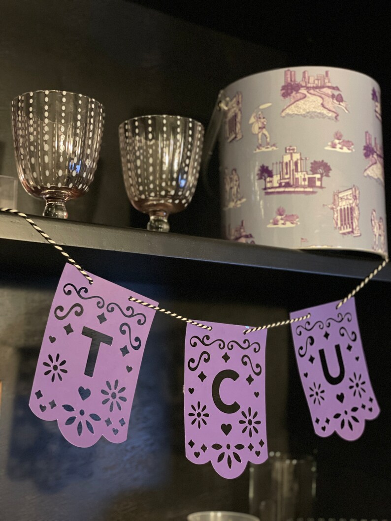 TCU Papel Picado Banner - TCU Decoration - TCU Gifts - Etsy