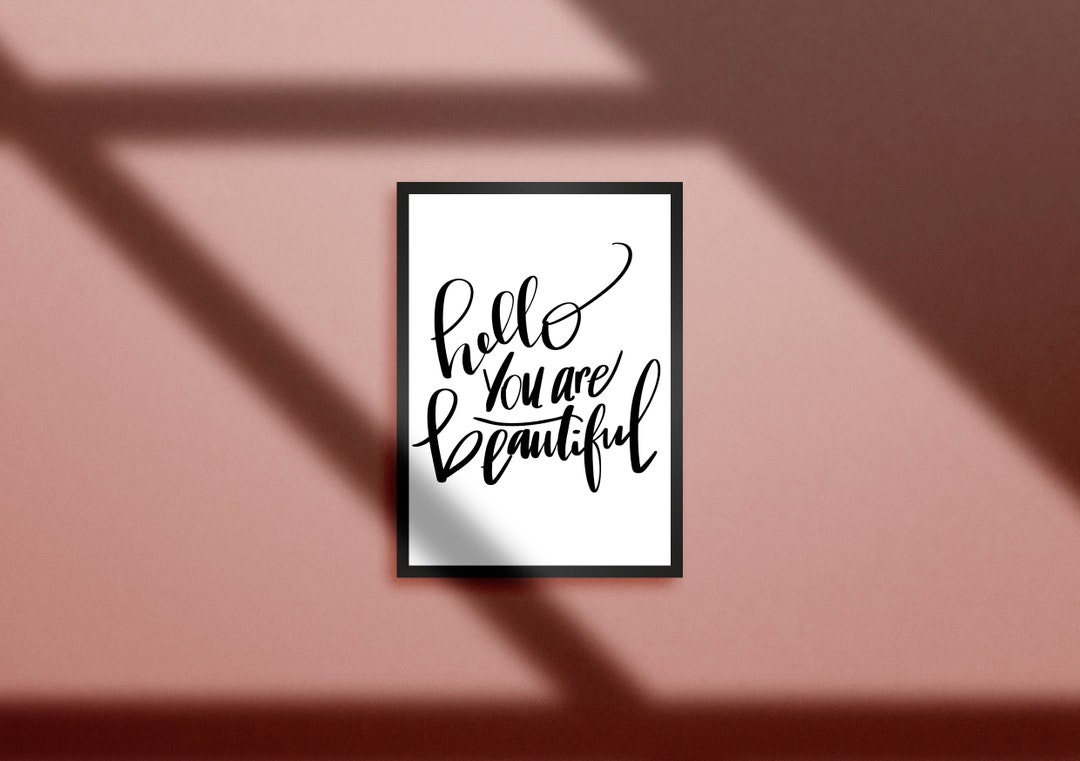 You Are Beautiful Poster 8 X 10 - Etsy