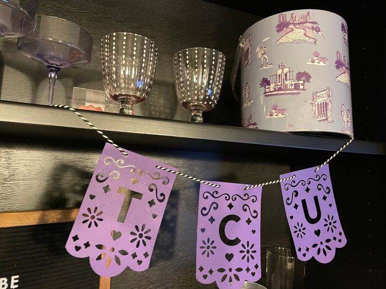 TCU Papel Picado Banner - TCU Decoration - TCU Gifts - Etsy