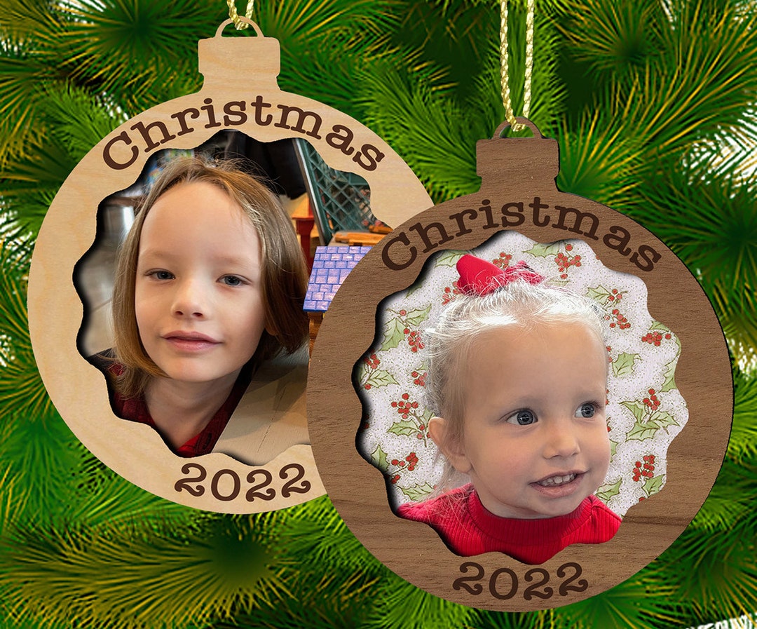 Custom, Flat Wood Christmas Ornament Cutout With Your Picture - Light ...
