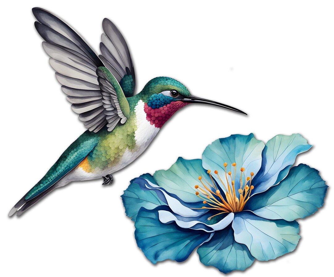 Tasteful, Decorative, High Quality Wall Art Unique Acrylic Hummingbirds ...