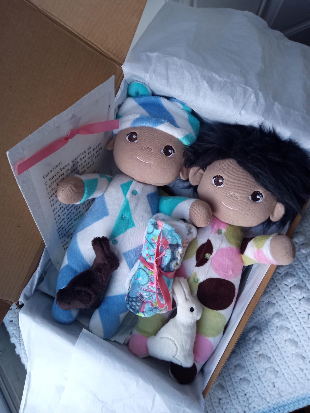 Big Sister Little Brother Plush Doll Gift Set - Etsy